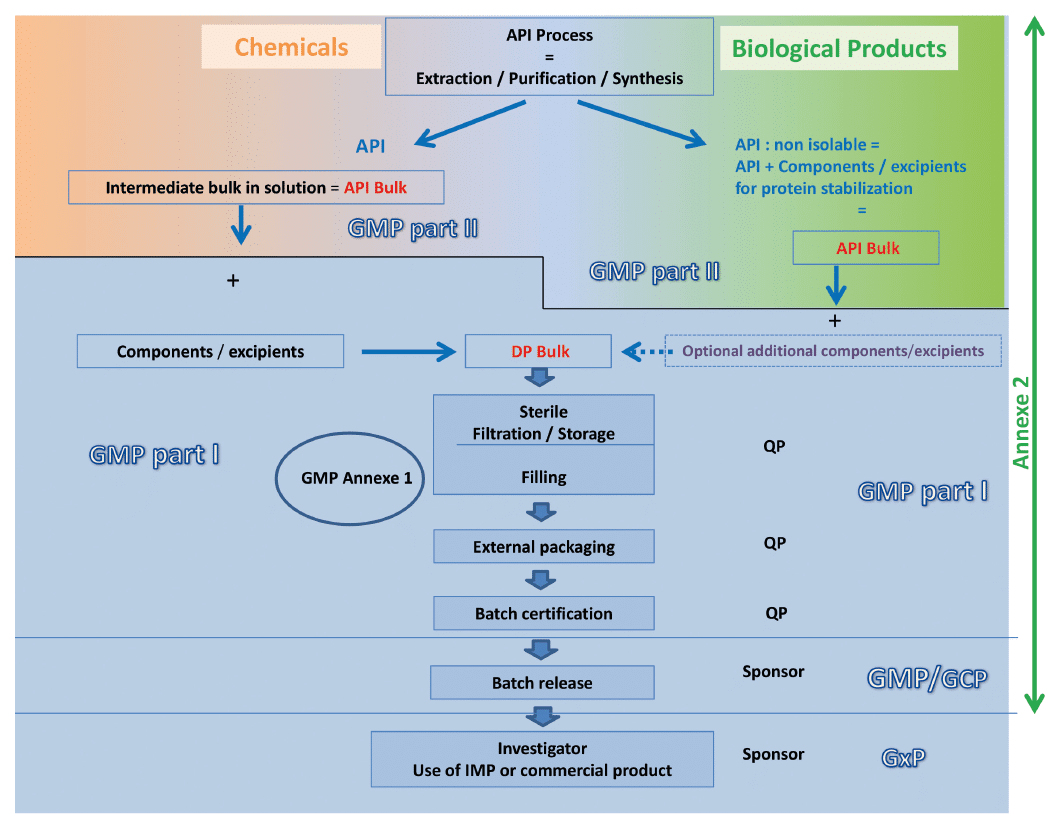 Limit between GMP Part I/ Part II : Applicability to biological ...