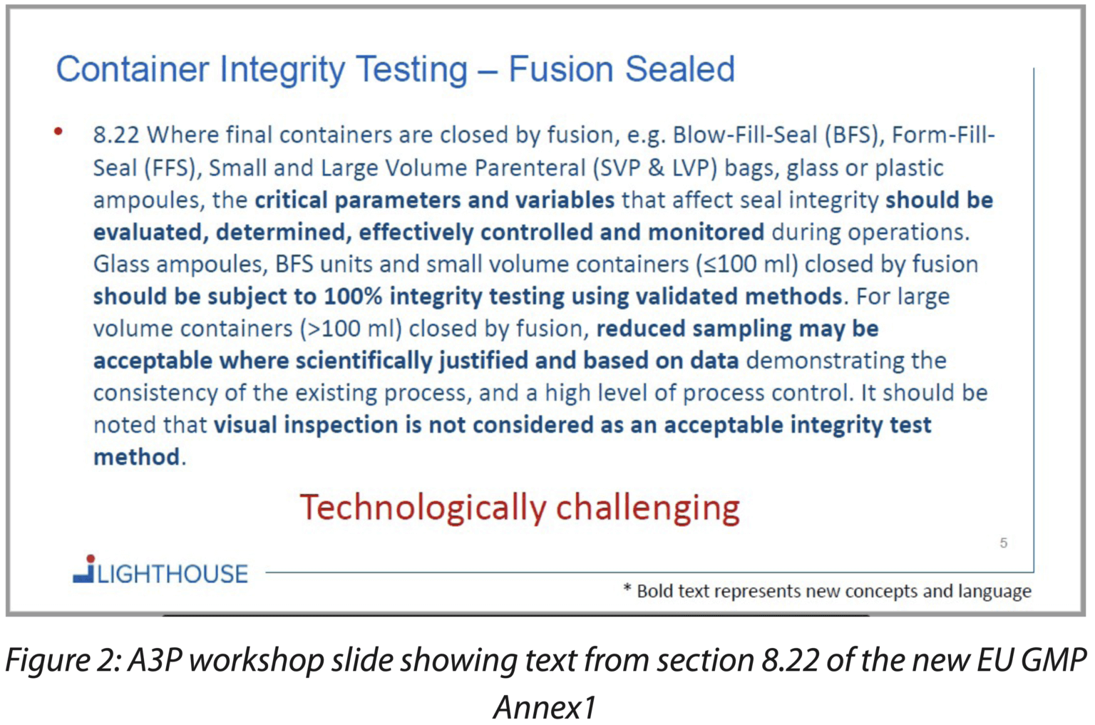 Container Closure Requirements in the New EU GMP Annex 1