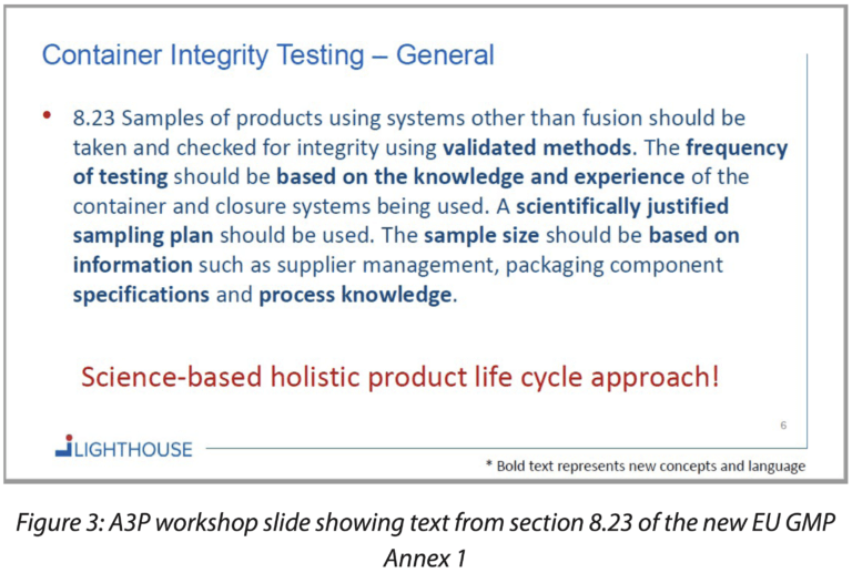 Container Closure Requirements in the New EU GMP Annex 1
